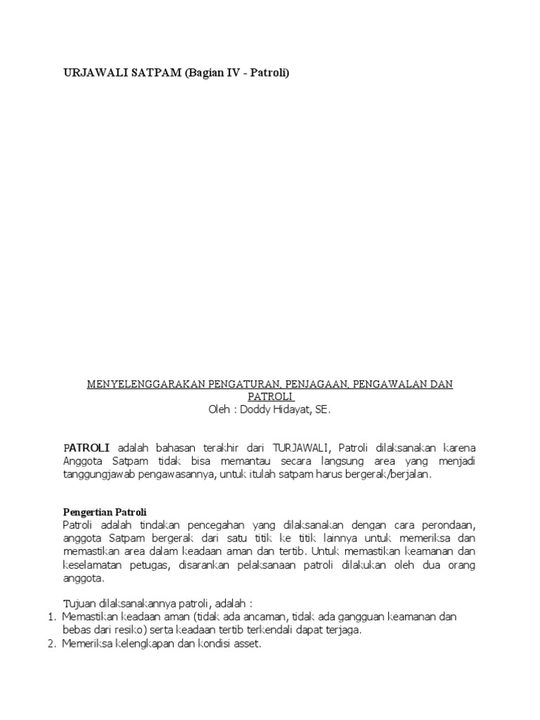 Turjawali - Bag Iv Patroli | PDF