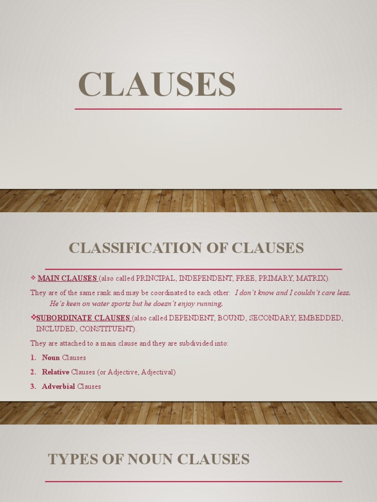 Presentation About Noun Clauses | PDF | Clause | Noun