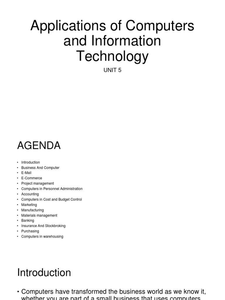 Applications of Computers and Information Technology | Download Free ...