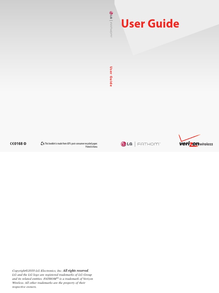 LG Fathom Manual | PDF | Usb | Personal Computers