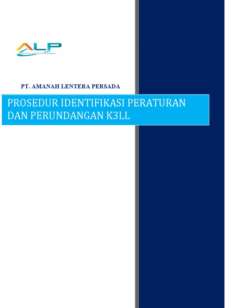 SOP Identifikasi Peraturan Dan Perundangan | PDF