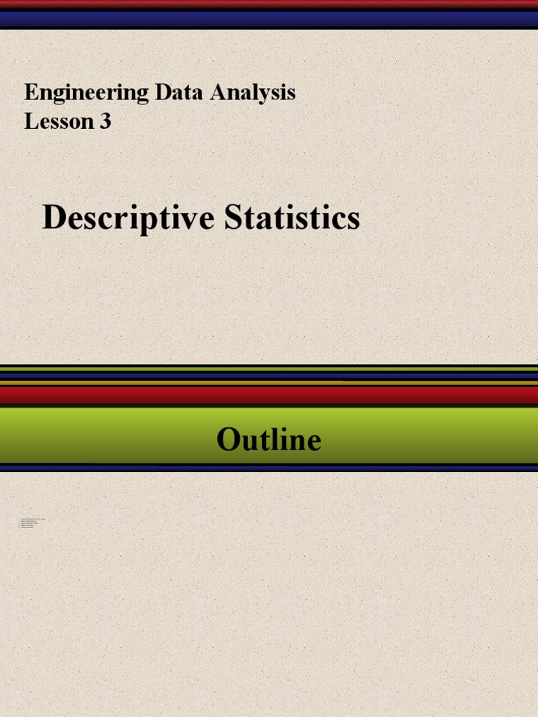 Descriptive Statistics | PDF | Standard Deviation | Statistical Analysis