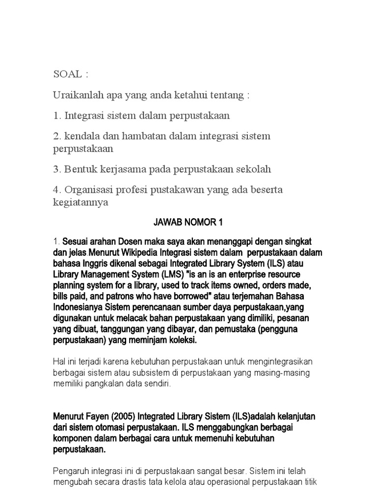 Tugas 2 Pust 4316 Anwar | PDF Tugas 2 Pust 4316 Anwar | PDF