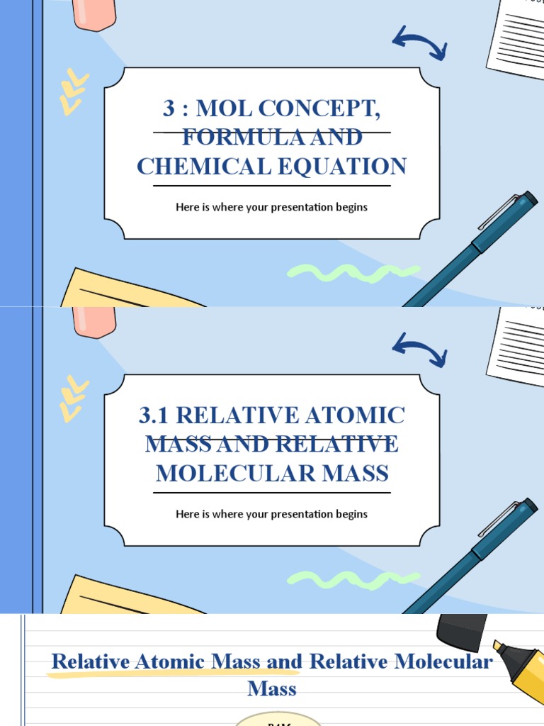 c3 Chemical Formula (S) | PDF | Mole (Unit) | Molecules