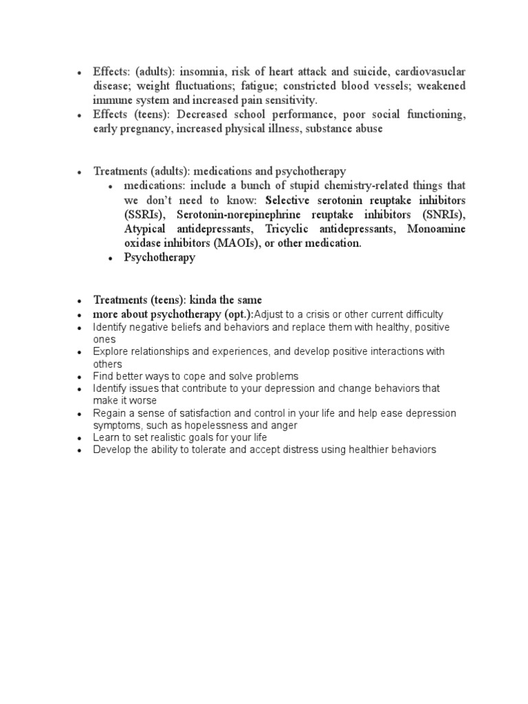 Depression Backup | PDF