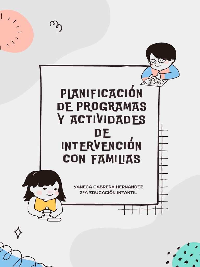 Planificación de Programas y Actividades de Intervención Con Familias | PDF