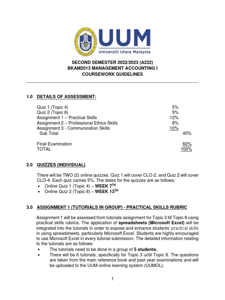 BKAM2013 - Coursework Guidelines | Download Free PDF | Rubric (Academic ... BKAM2013 - Coursework Guidelines | Download Free PDF | Rubric (Academic ...