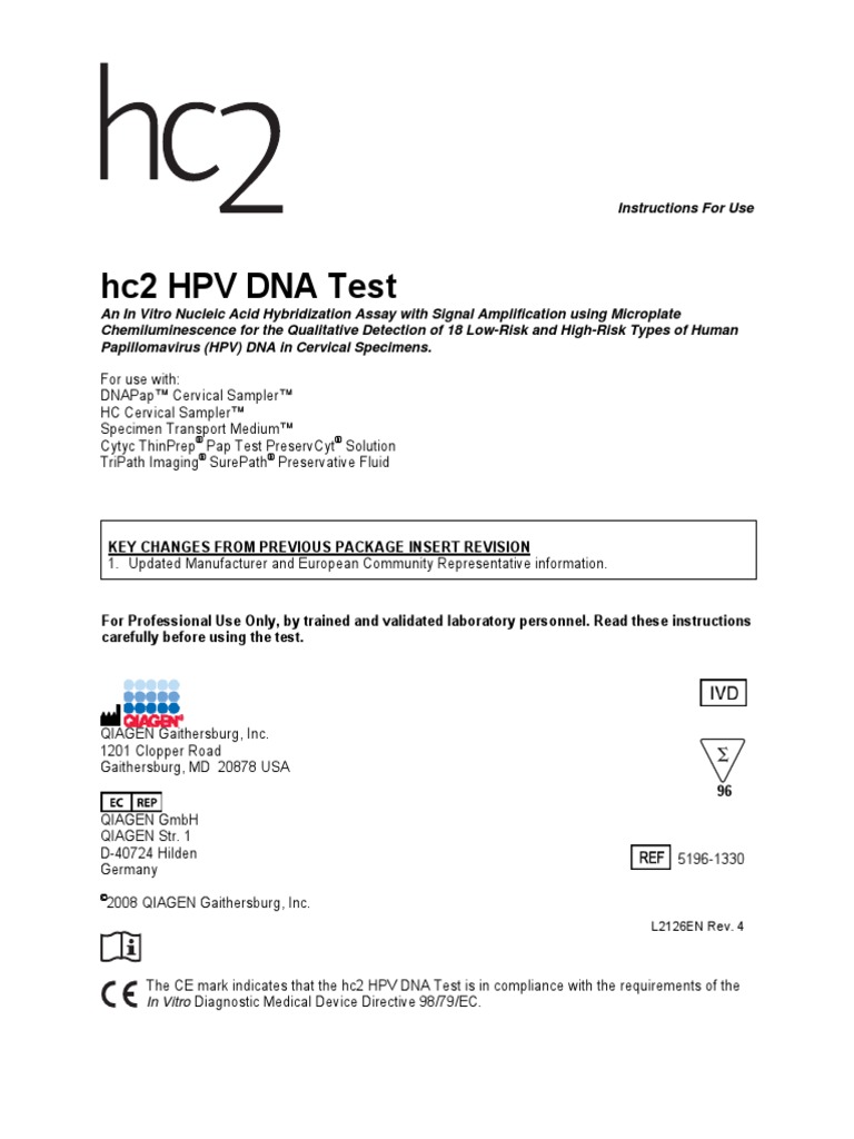 EN HC2 HPV DNA Test | PDF | Cervical Cancer | Virus