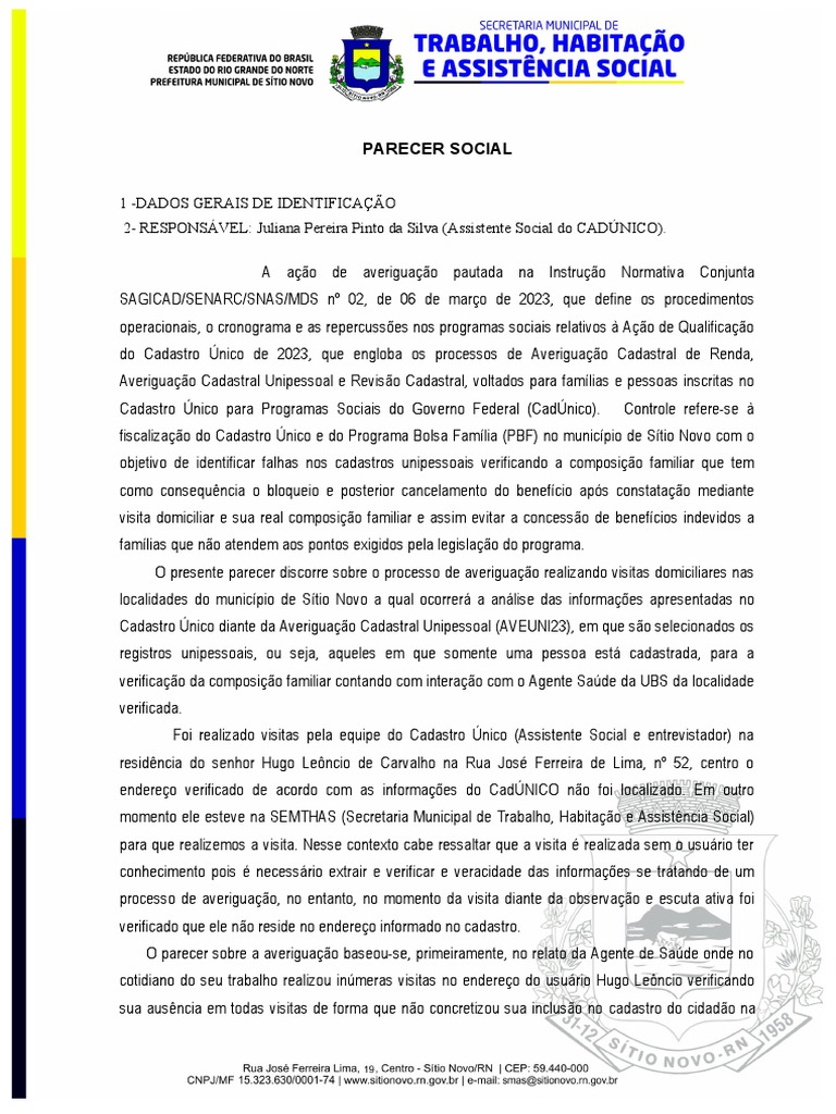 Parecer Social | PDF