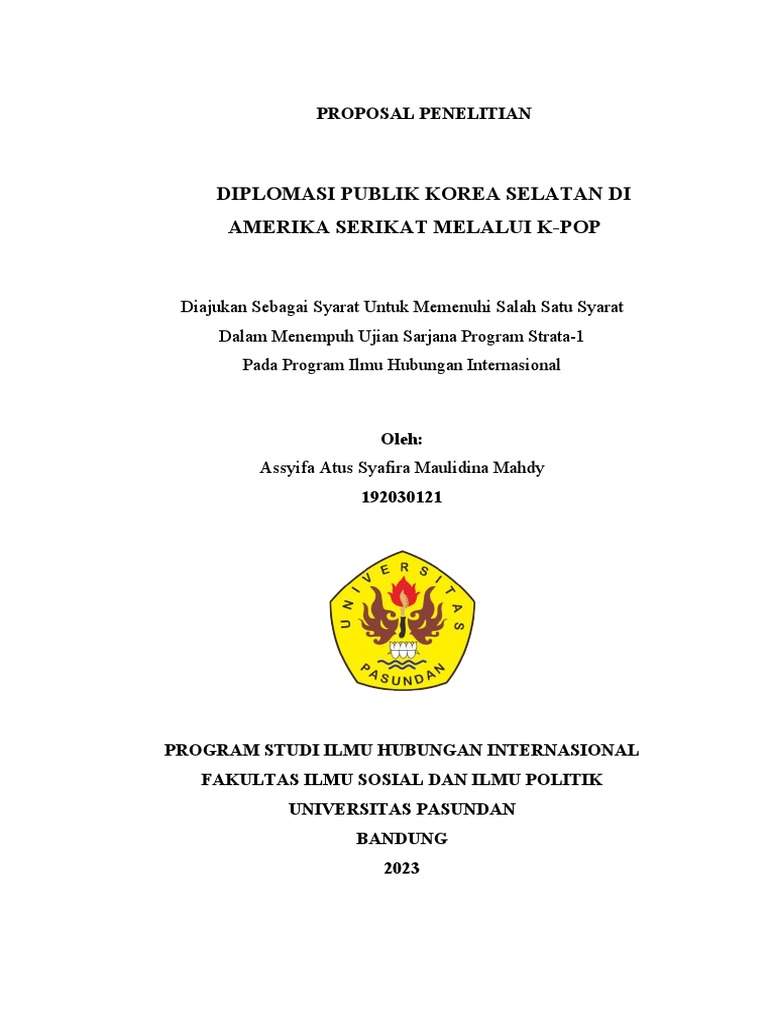Proposal Syafira Revisi Fix | PDF
