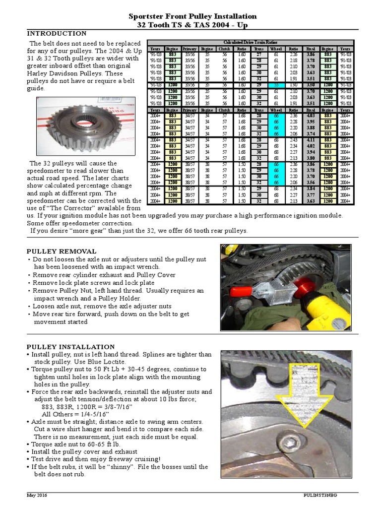 Pulley Install 32 - 2004-Up | PDF
