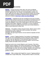 Ancient Tagalog Deities | PDF | Deities | Goddess