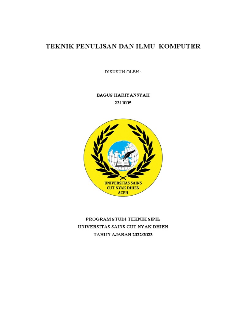 Makalah TEKNIK PENULISAN DAN ILMU KOMPUTER | PDF