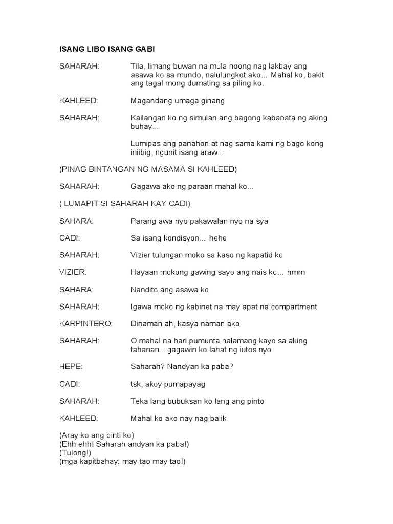 Isang Libo Isang Gabi | PDF