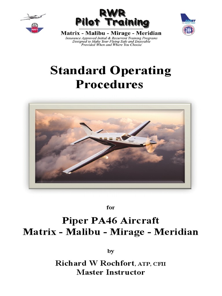 Pa46 Sop | PDF | Instrument Flight Rules | Flight Instructor