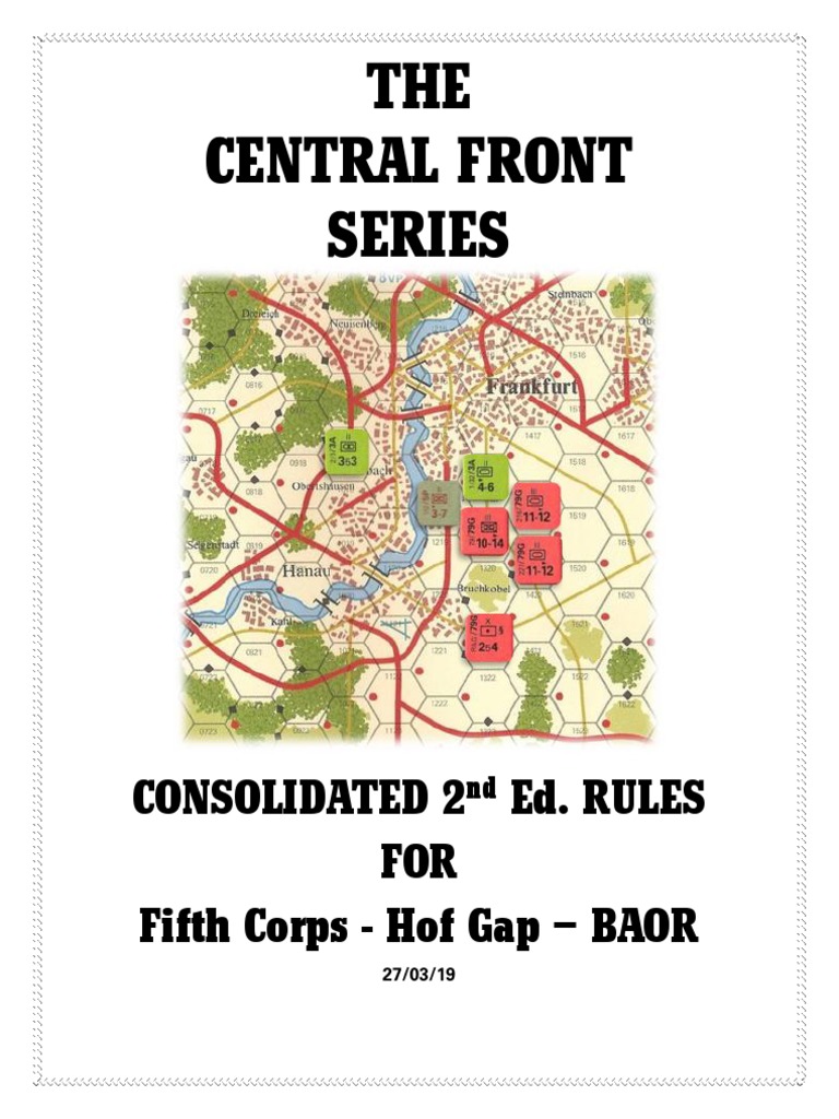 Central Front Consolidated Rules - 270319 | PDF | Air Assault | Artillery