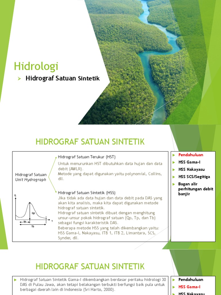 Hidrograf Satuan Sintetik | PDF
