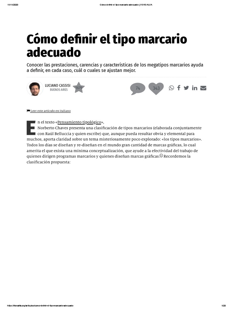 Cómo Definir El Tipo Marcario Adecuado - FOROALFA | PDF | Publicidad ...
