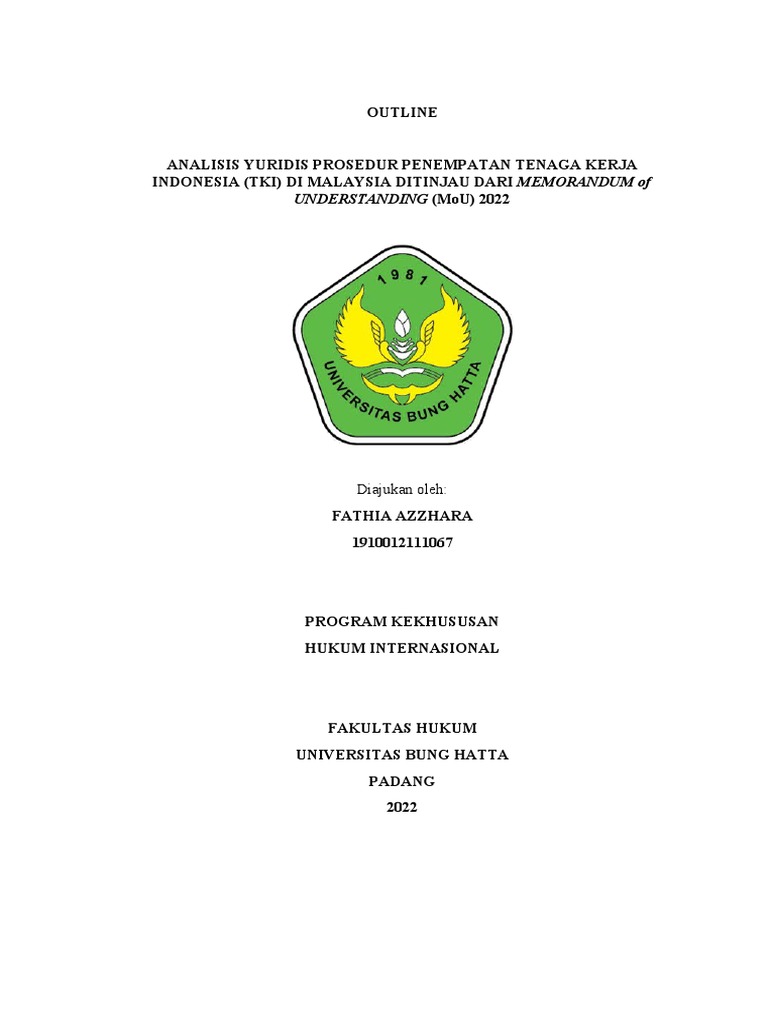 Outline Skripsi | PDF