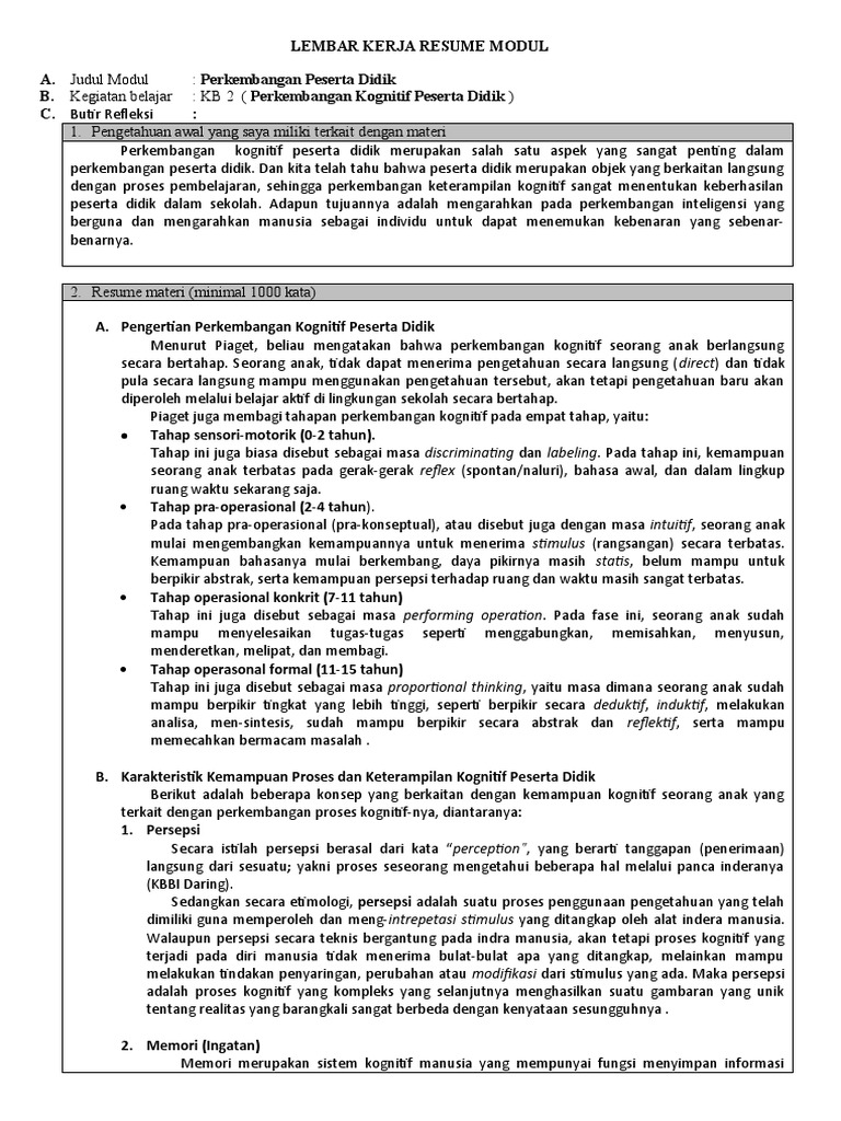 Resume Modul 3 KB 2 | PDF