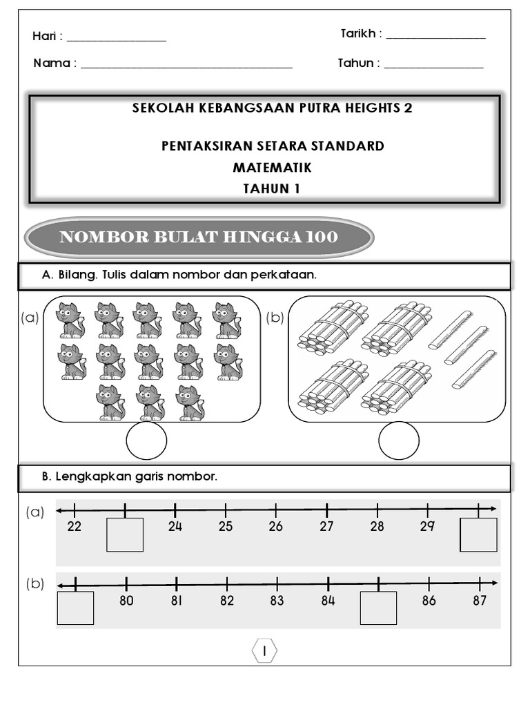 Pentaksiran Setara Standard Matematik | PDF