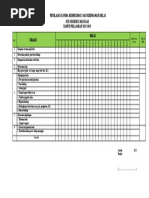 FORMAT PENILAIAN LOMBA KEBERSIHAN Dan KEINDAHAN KELAS | PDF