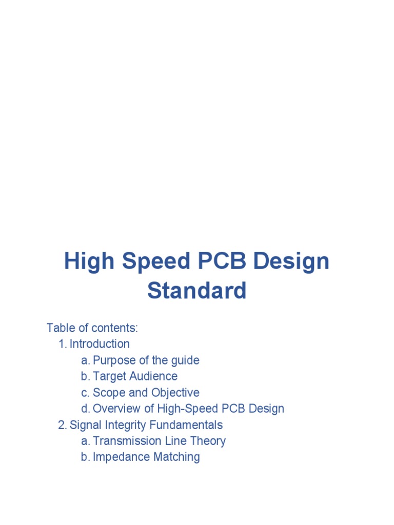 High-Speed PCB Design Guide | PDF | Printed Circuit Board ...