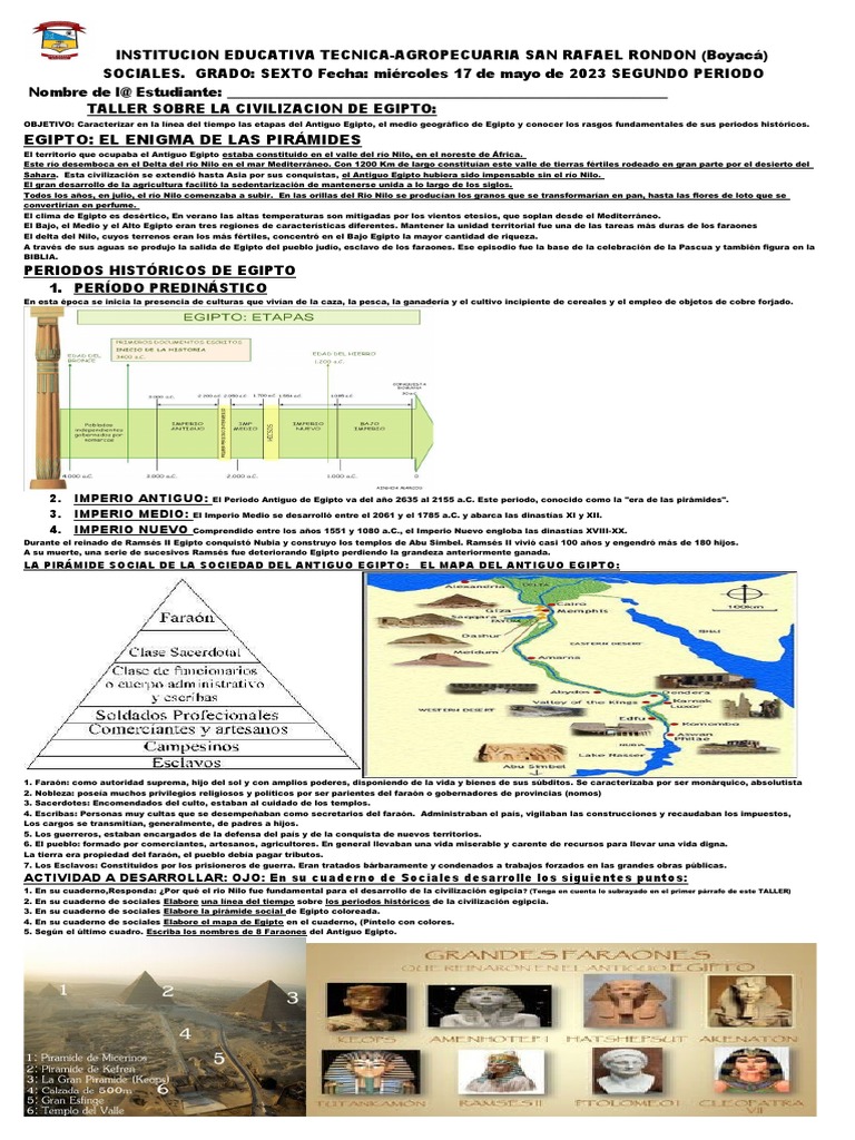 6-01 2 Taller Egipto 2023 | PDF | Antiguo Egipto | Egipto