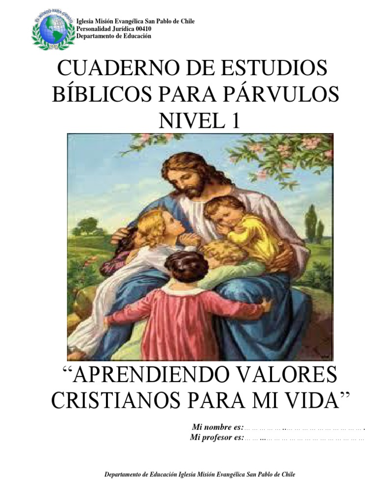 Cuadernillo Nivel 1 Alumnos Parvulos 2 Semestre | PDF | Jacob | Sansón