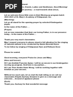 Master of Ceremony (Script) | PDF