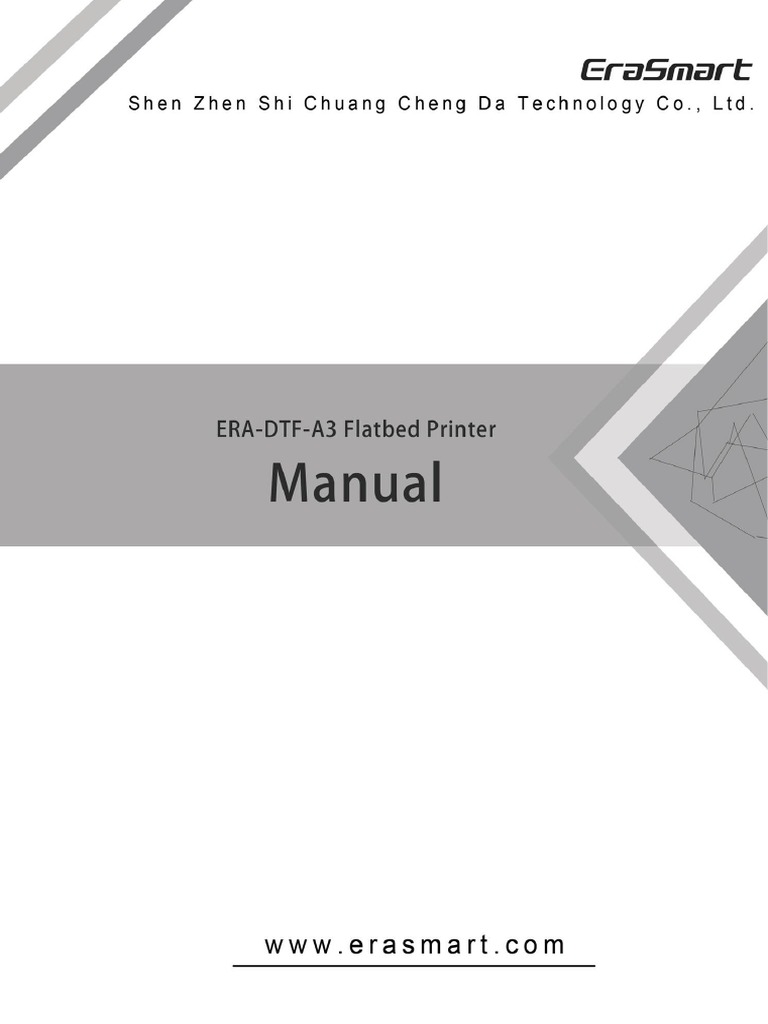 A3 DTF Printer Operation Manual | PDF | Printer (Computing) | Electrical Connector