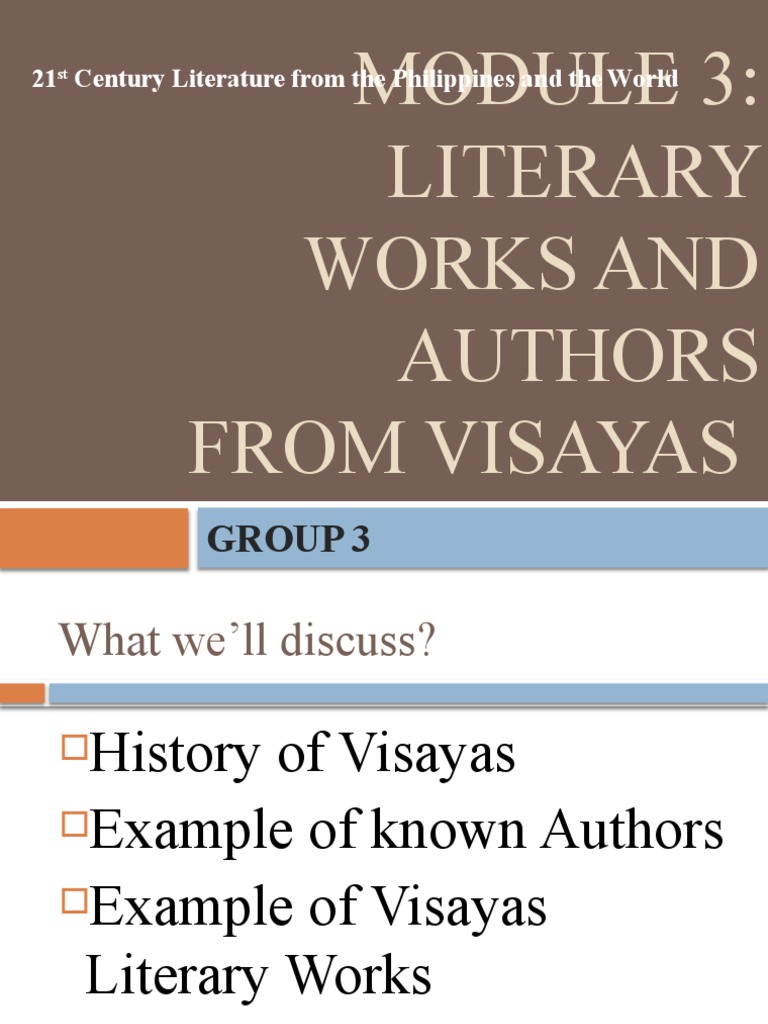Literature Works and Authors From Visayas | PDF