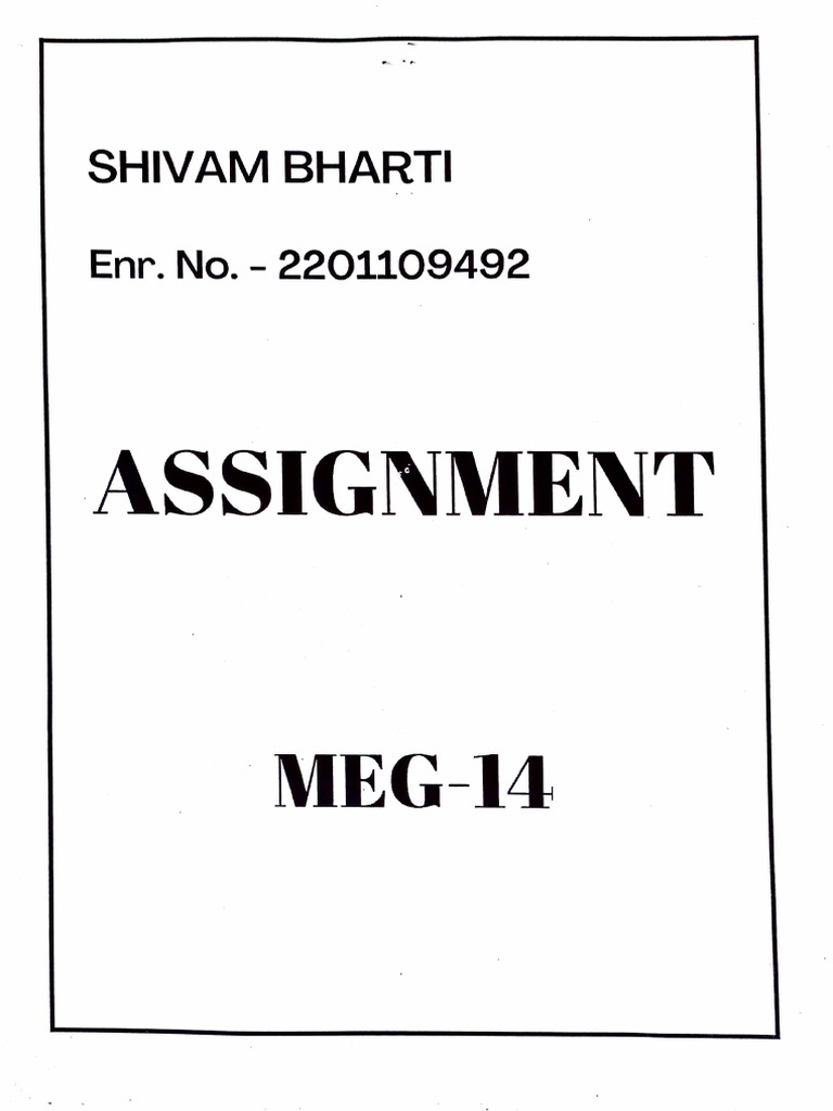 Ignou Meg 14 | PDF