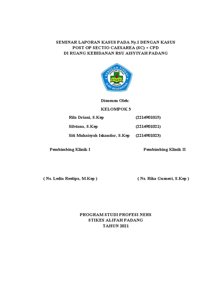 Seminar Kasus Kel 1 Mater | PDF