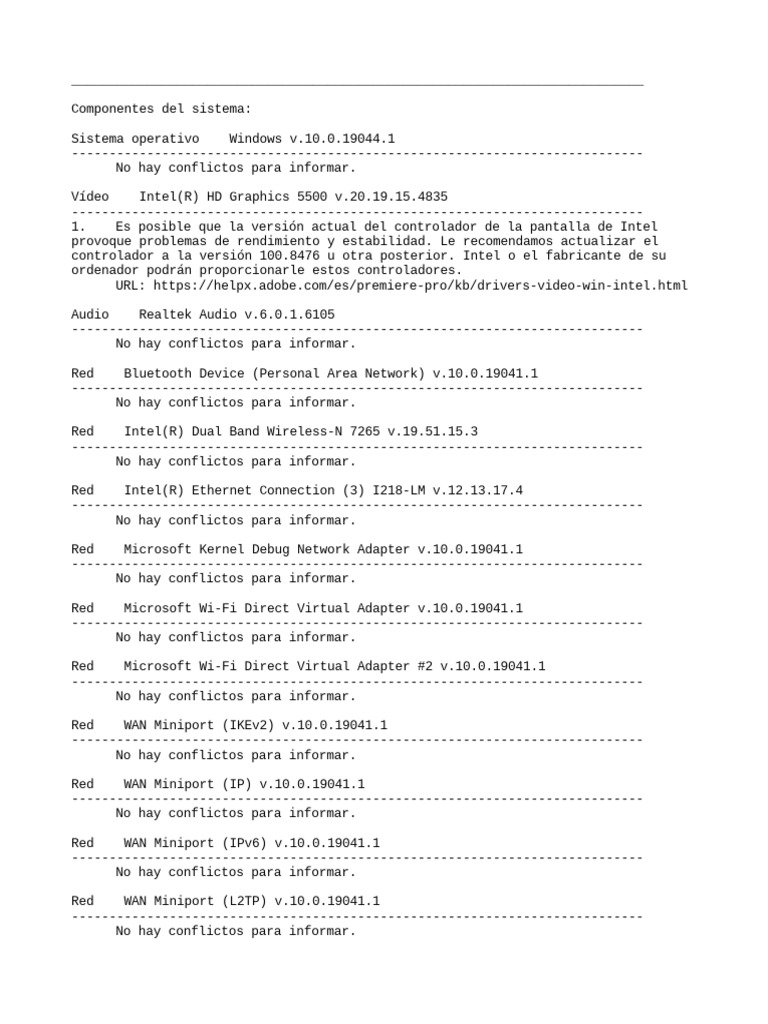 System Compatibility Report | PDF