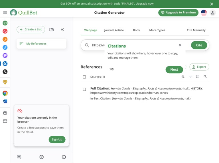 Free Citation Generator APA, MLA, and Chicago Style QuillBot | PDF