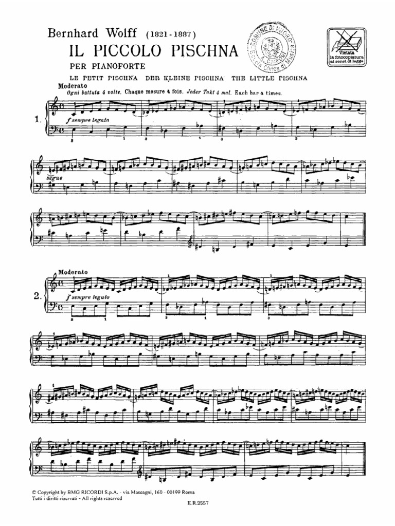 Pequeño Pischna 1,2,3,4 | PDF Pequeño Pischna 1,2,3,4 | PDF