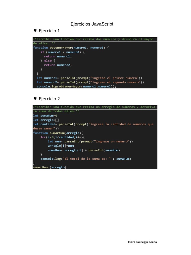Ejercicios JavaScript KJL | Descargar gratis PDF | Celsius | Matemática Elemental