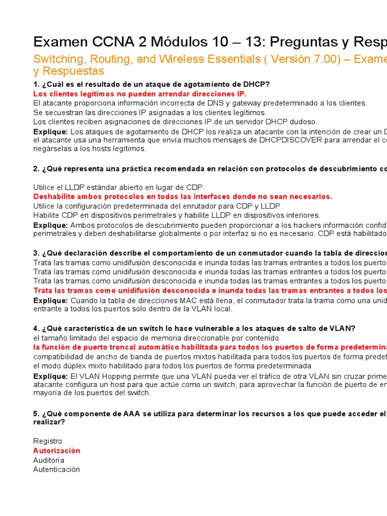 CCNA2 v7 Modulos 10-13 | PDF | Ieee 802.11 | Punto de acceso inalámbrico
