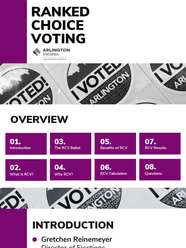 Ranked Choice Voting Presentation W Workshop | PDF | Voting | Elections