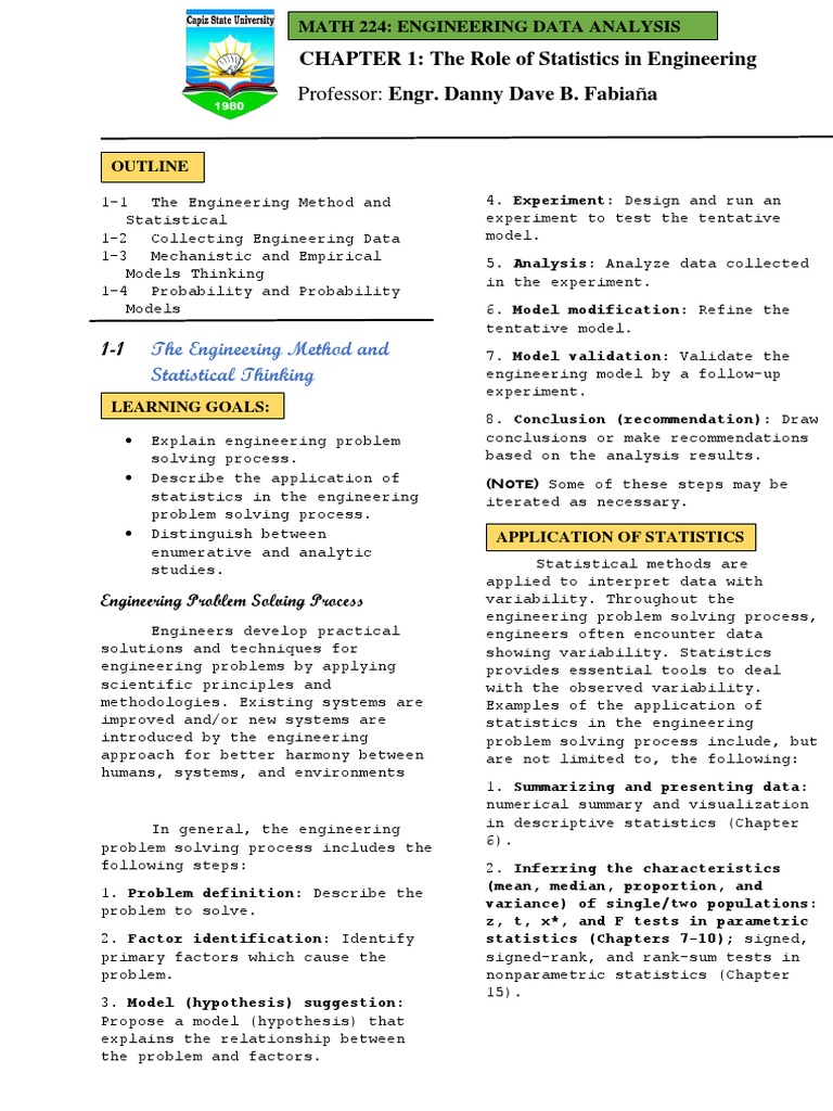 The Engineering Method and Statistical 2 | PDF | Statistics | Experiment