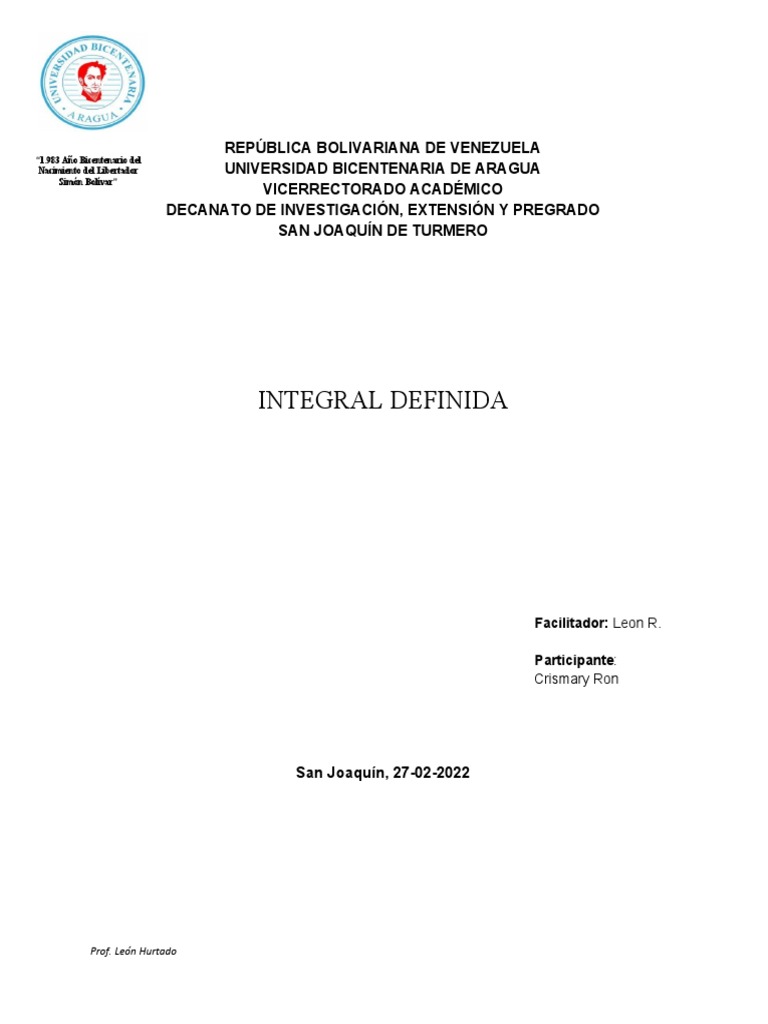 20223-1-0 28387990 As-2 Integral Definida | PDF | Integral | Matemáticas