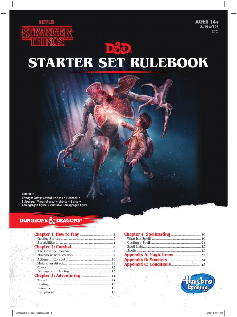 Stranger Things D&D Starter Set Guide | PDF | Dungeons & Dragons ...