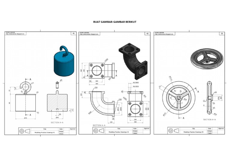 Soal Latihan Solidworks - 2021 - #5 | PDF