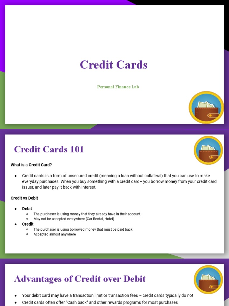 Credit Cards Presentation | PDF | Credit Card | Interest
