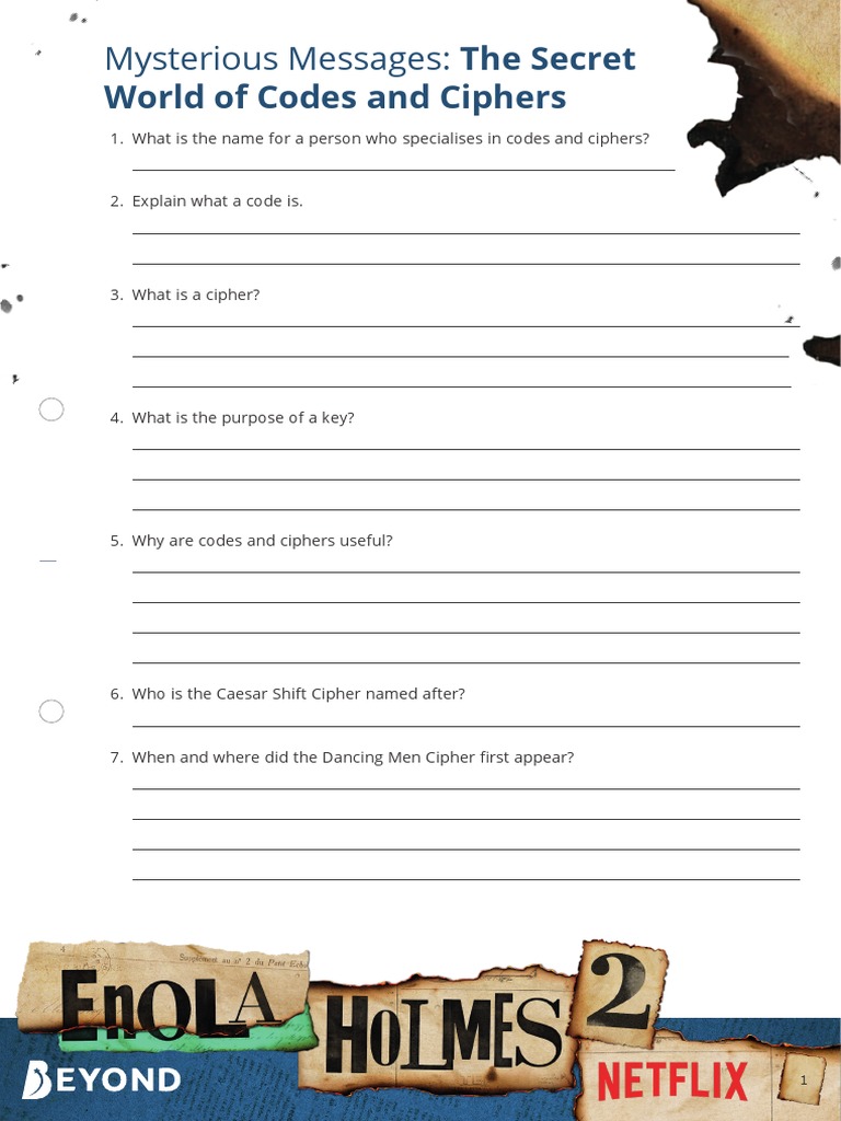 Mysterious Messages Comprehension MA | PDF | Cipher | Cryptography