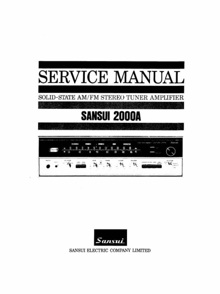 Sansui 2000a SM | PDF
