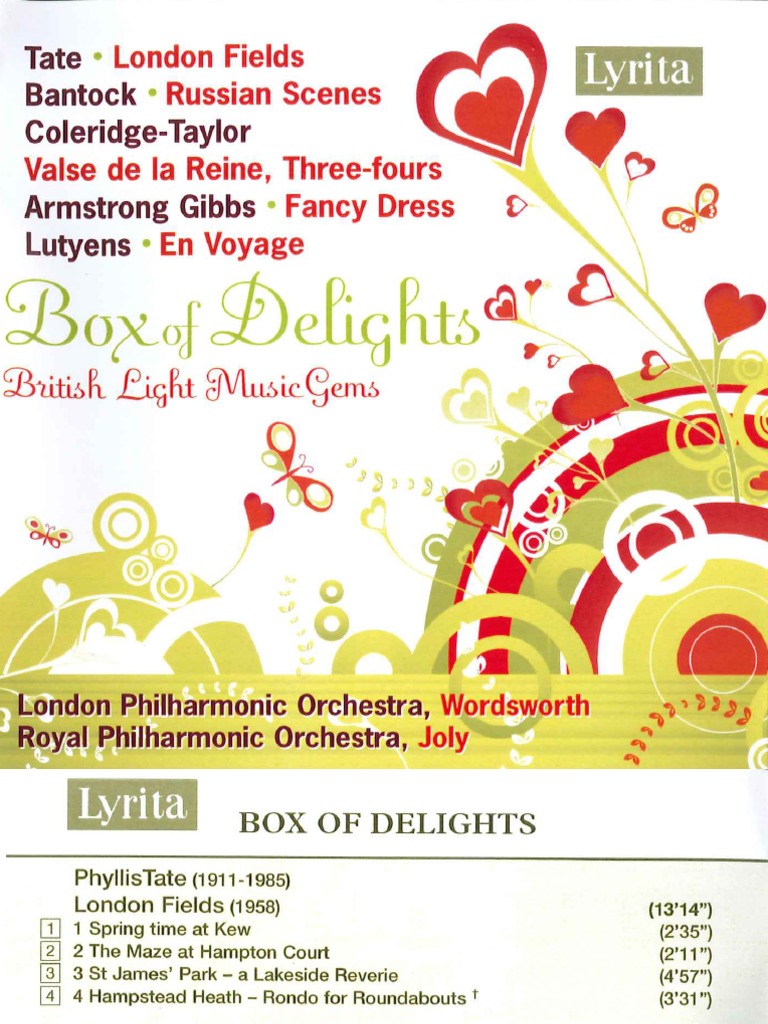 Barry Wordsworth & Simon Joly - Box of Delights Booklet | PDF