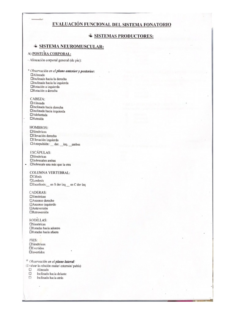 EVALUACIÓN FUNCIONAL DEL SISTEMA FONATORIO | PDF