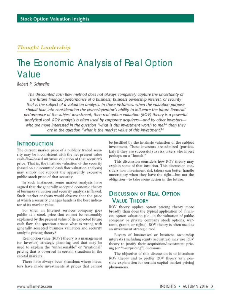 options real analysis | PDF